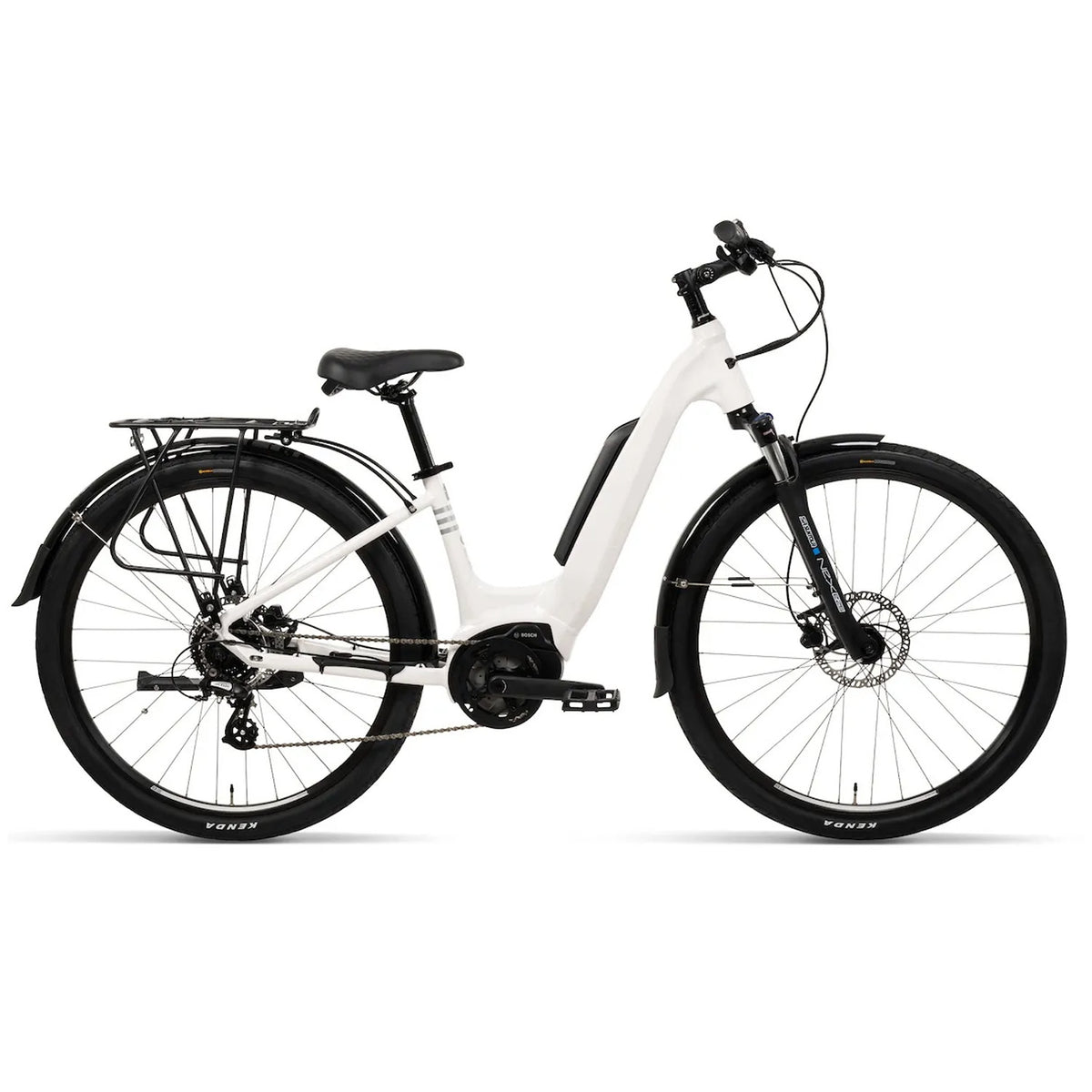 BATCH Step-Thru E-Bike White, SM | ML – Bixby Bicycles
